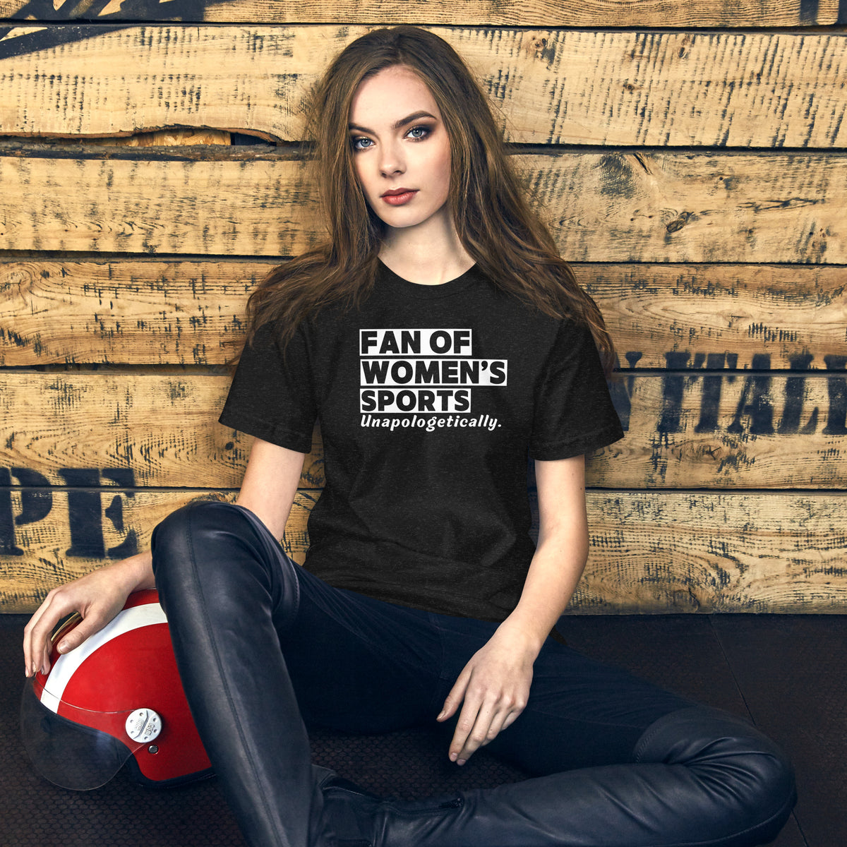 Fan of Women's Sports Black Tee – Fran Harris